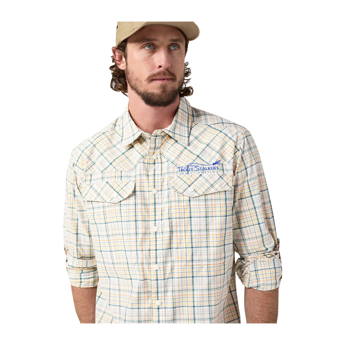 Stio MTS Logo Eddy Drift LS Shirt Mountain Goat Plaid – Trout Stalkers ...