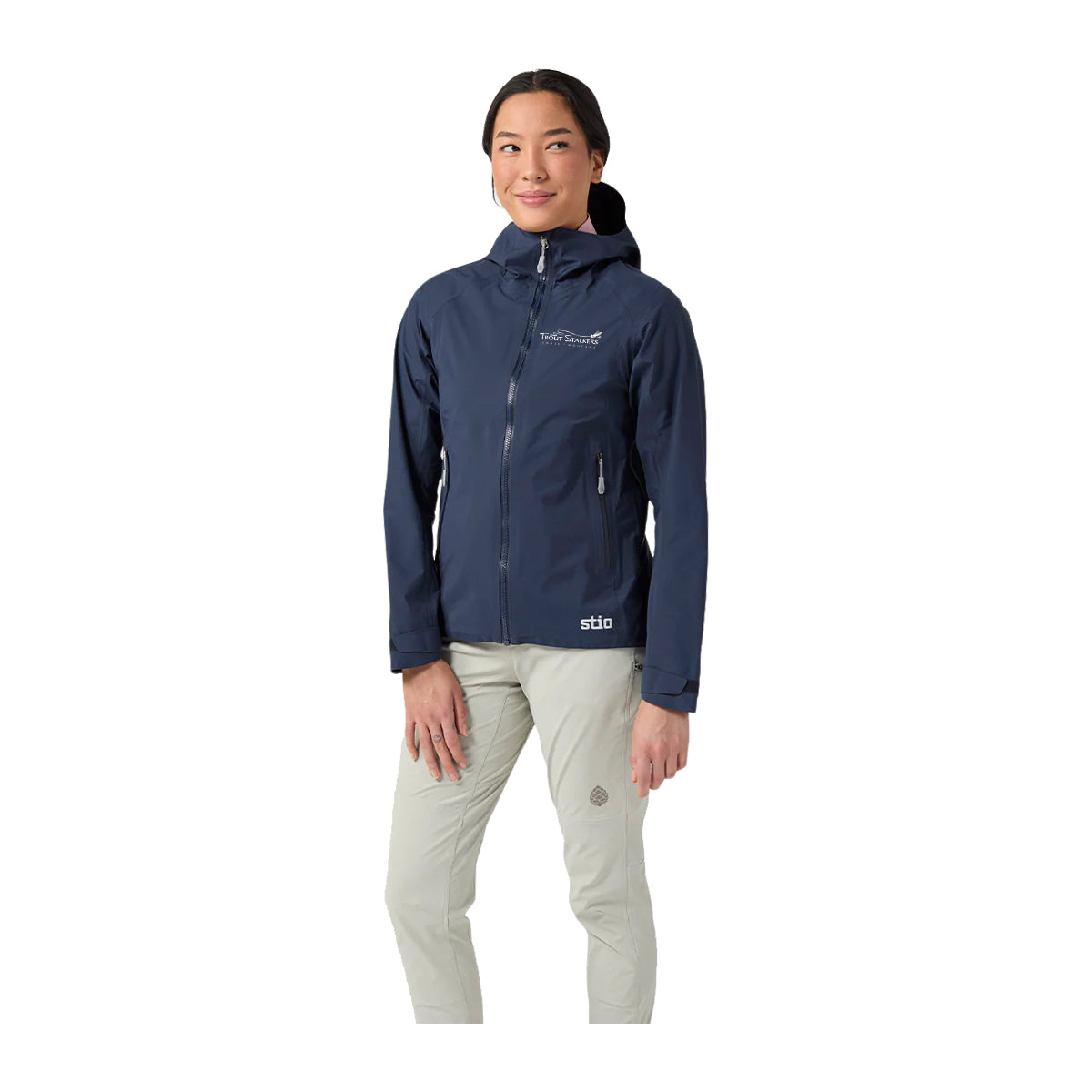 2025 Stio MTS Logo Womens Ender Hooded Jacket Mountain Shadow – Trout ...