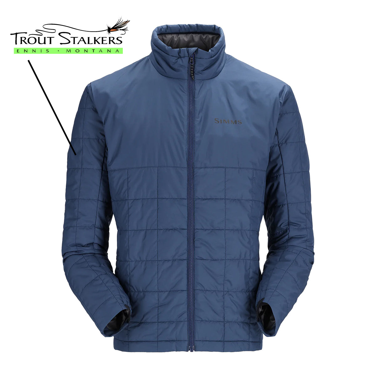 Simms MTS Logo Fall Run Collared Jacket Navy – Trout Stalkers Fly Shop