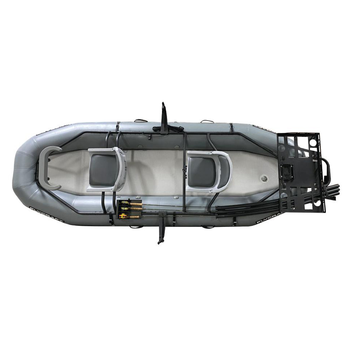 Flycraft Stealth X 2-Man Fishing Raft w/ Gear Rack – Trout Stalkers Fly ...